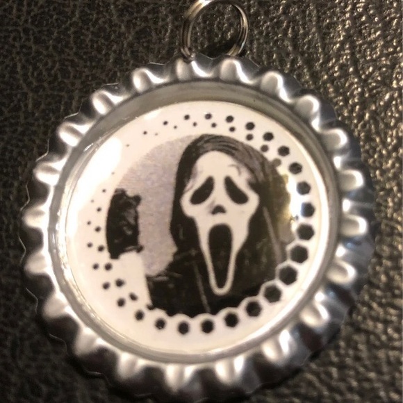 Handmade | Accessories | Scream Ghostface Handmade Bottlecap Keychain ...